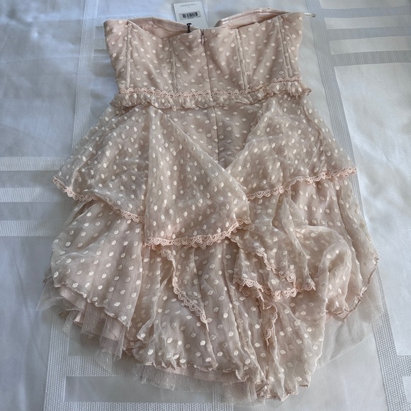 Spell | Dresses | Nwt Spell Designs Mini Bustier Top Mini Strapless Dress Polka Dots Layered ...